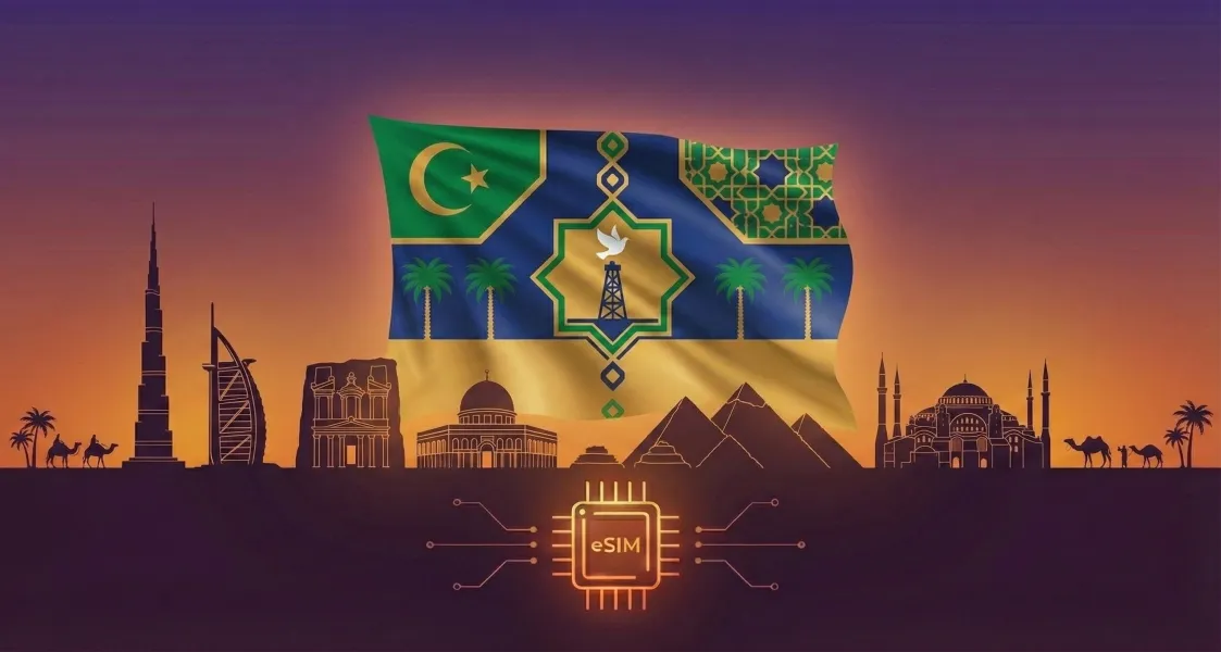 Midden-Oosten eSIM Bundel (11 Landen) - Dubai, Turkije & Meer